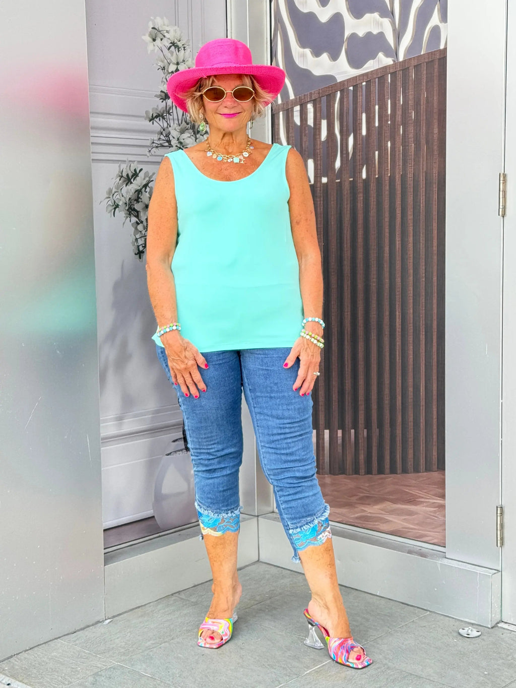 LULU-B CLEAR SEAFOAM SPANK TANK – Cathys Place