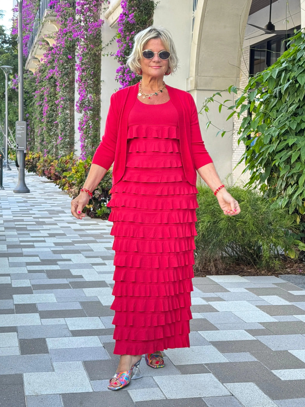 LULU-B CRIMSON RED CHA CHA MAXI - Cathys Place