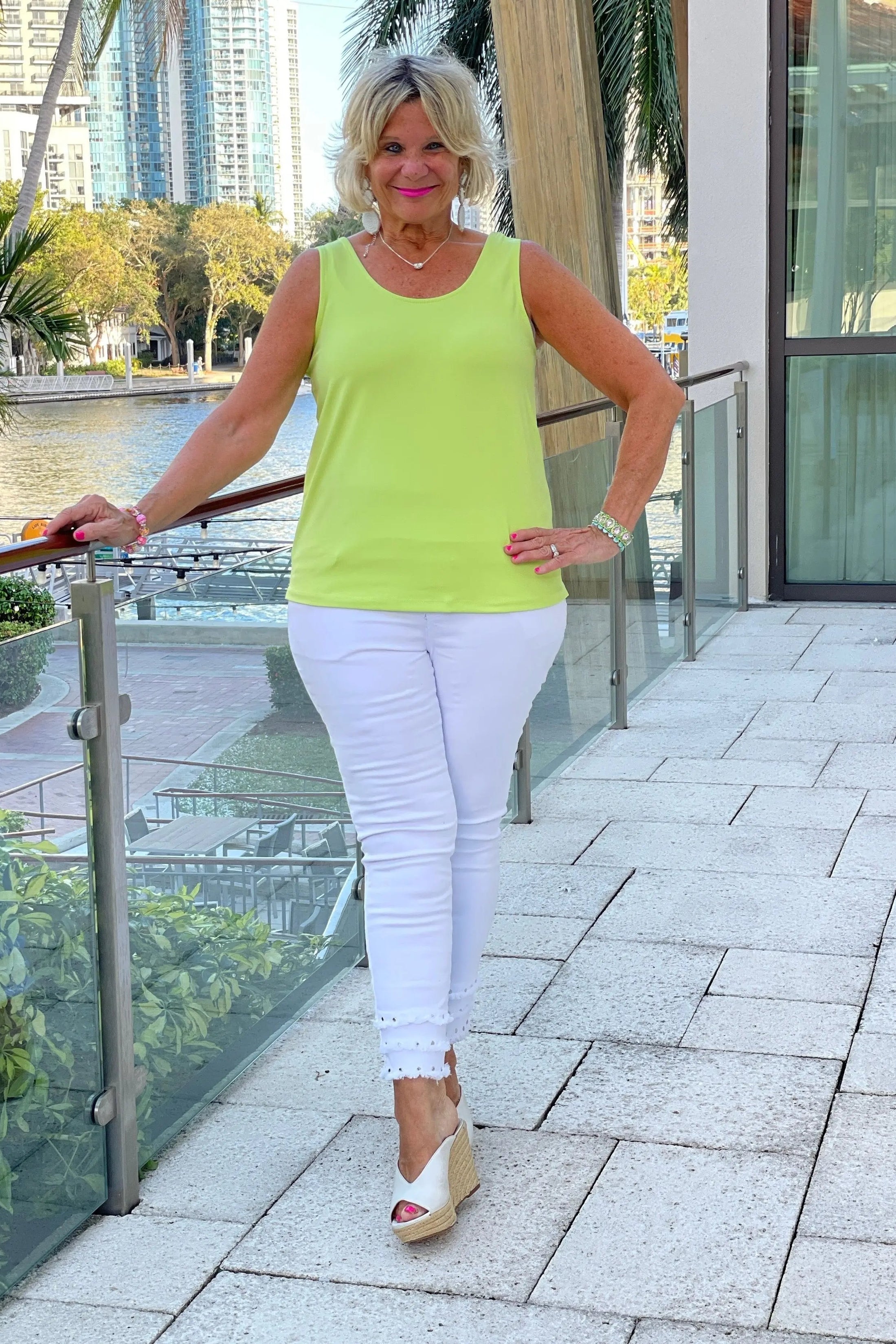 LULU-B KEY LIME SPANK TANK | Cathys Place